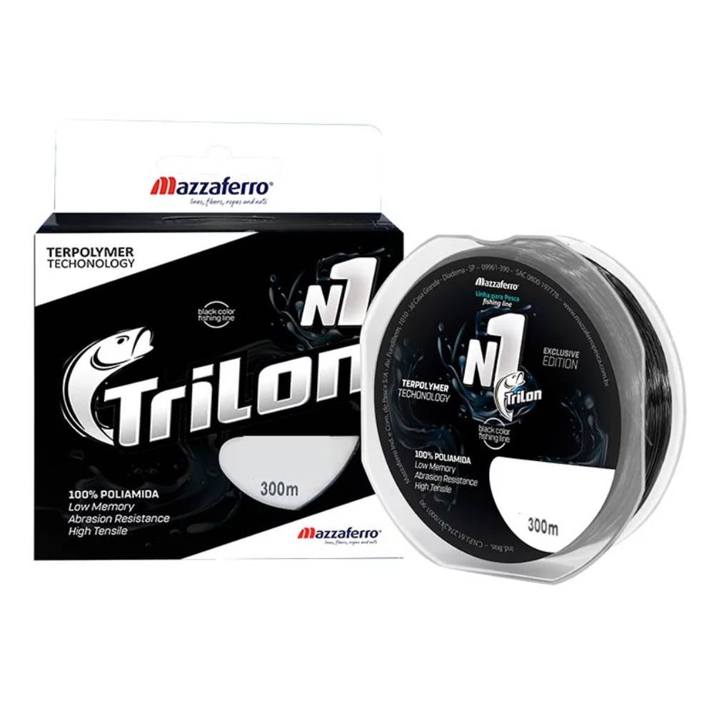 Linha Mazzaferro Trilon Number One 0,47mm (300m) Preto